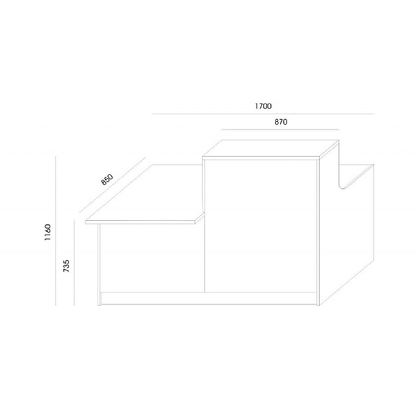 Sove Reception Unit | Reception Desk Unit | Office Furniture Online