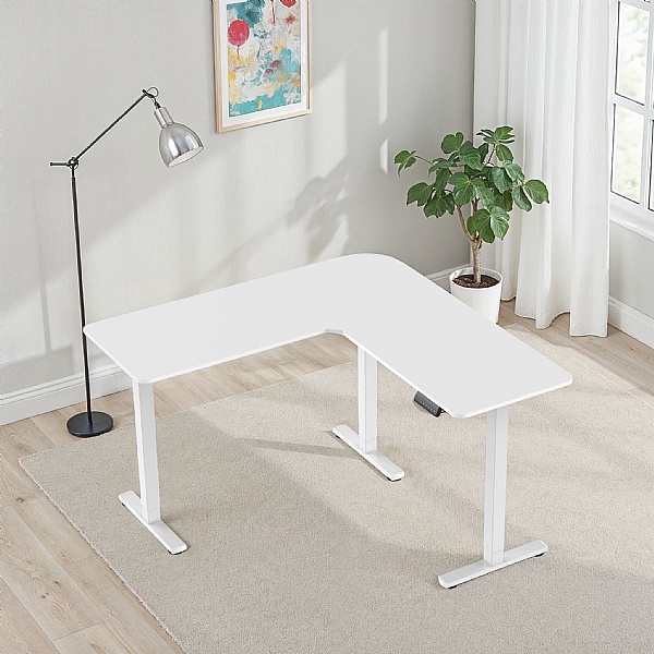 Tri Corner Height Adjustable Standing Desk | Office Furniture Online