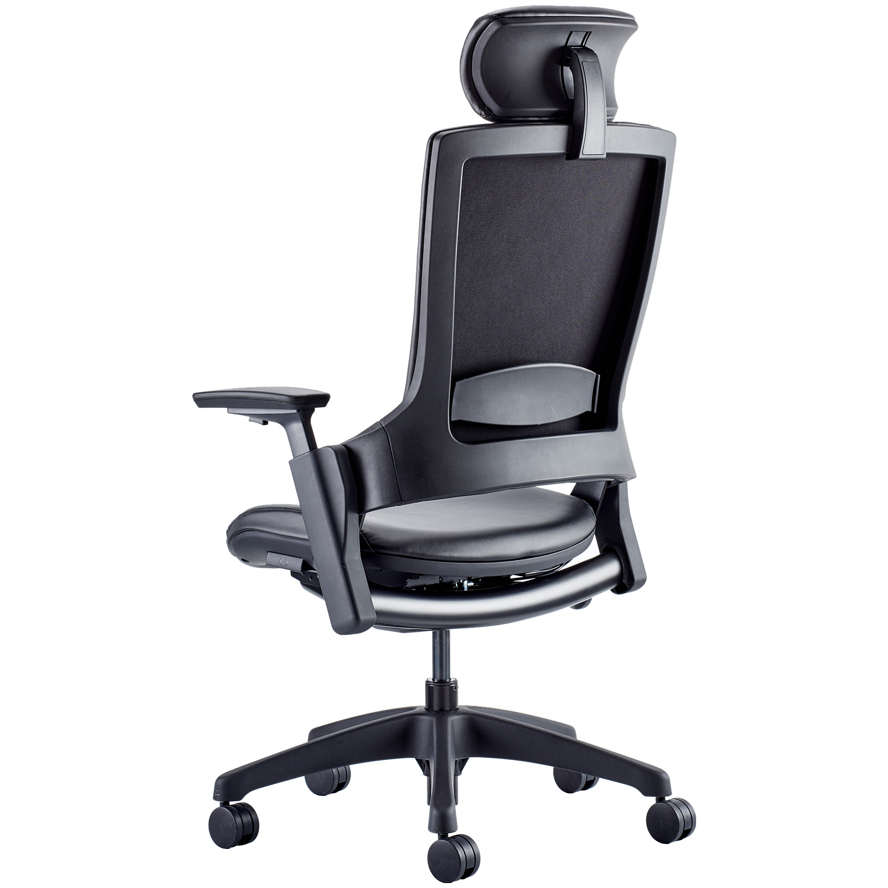 Lucas High Back Leather Task Chair With Headrest | Operator / Task Chairs