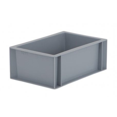 BiGDUG Euro Stacking Box | 230h x 400w x 600d mm | 42 Litre Capacity | Grey