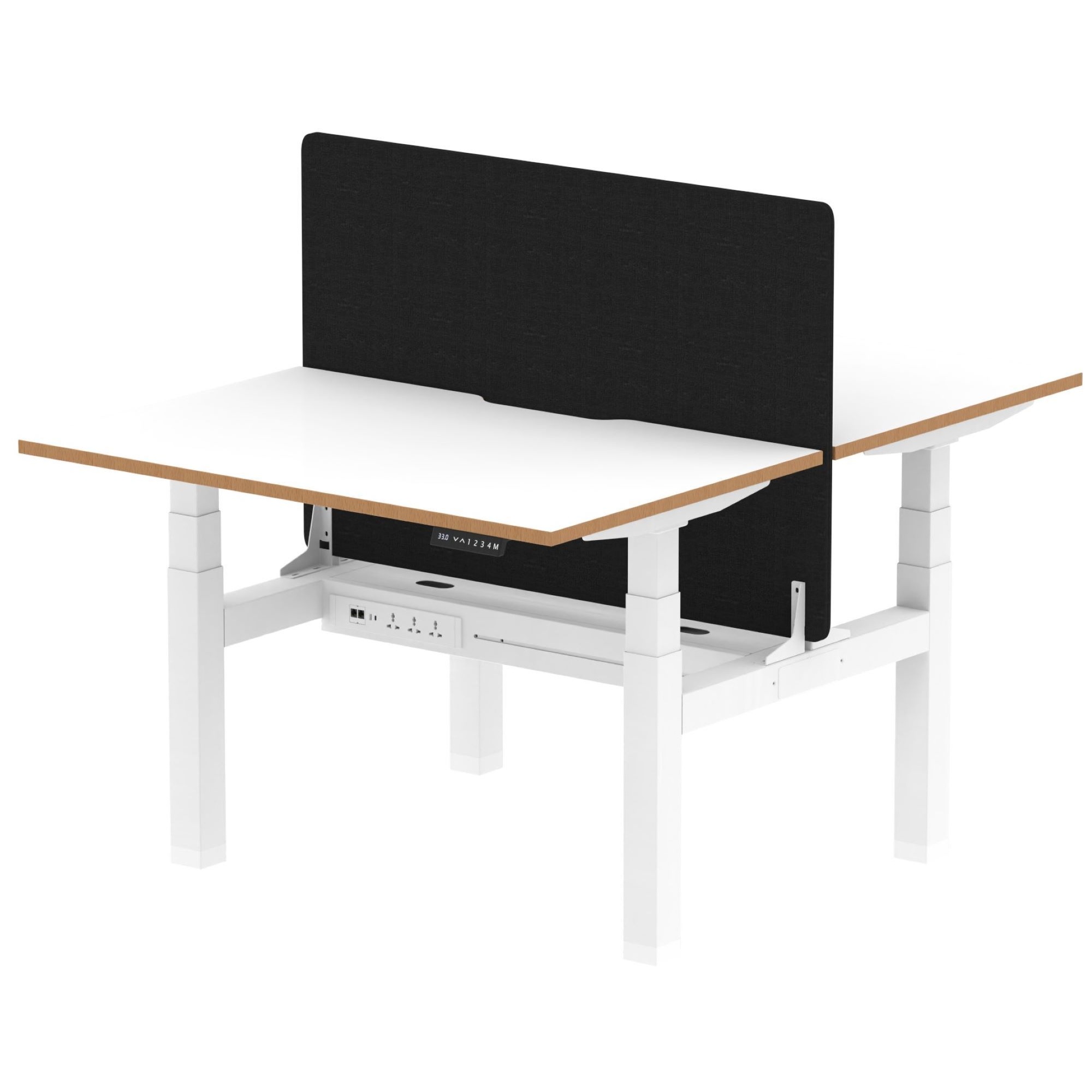 Oslo Air Back to Back Standing Desks With USB Ports
